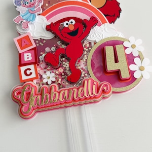 Elmo Cake Topper Shaker, Elmo Cake Decoration - Etsy