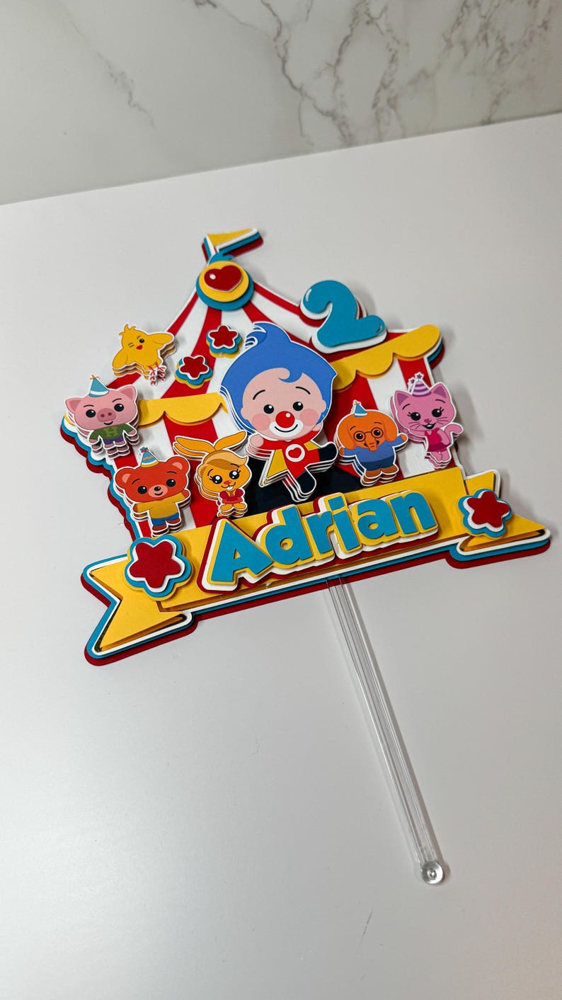 Cake Topper de Plim Plim - Etsy España