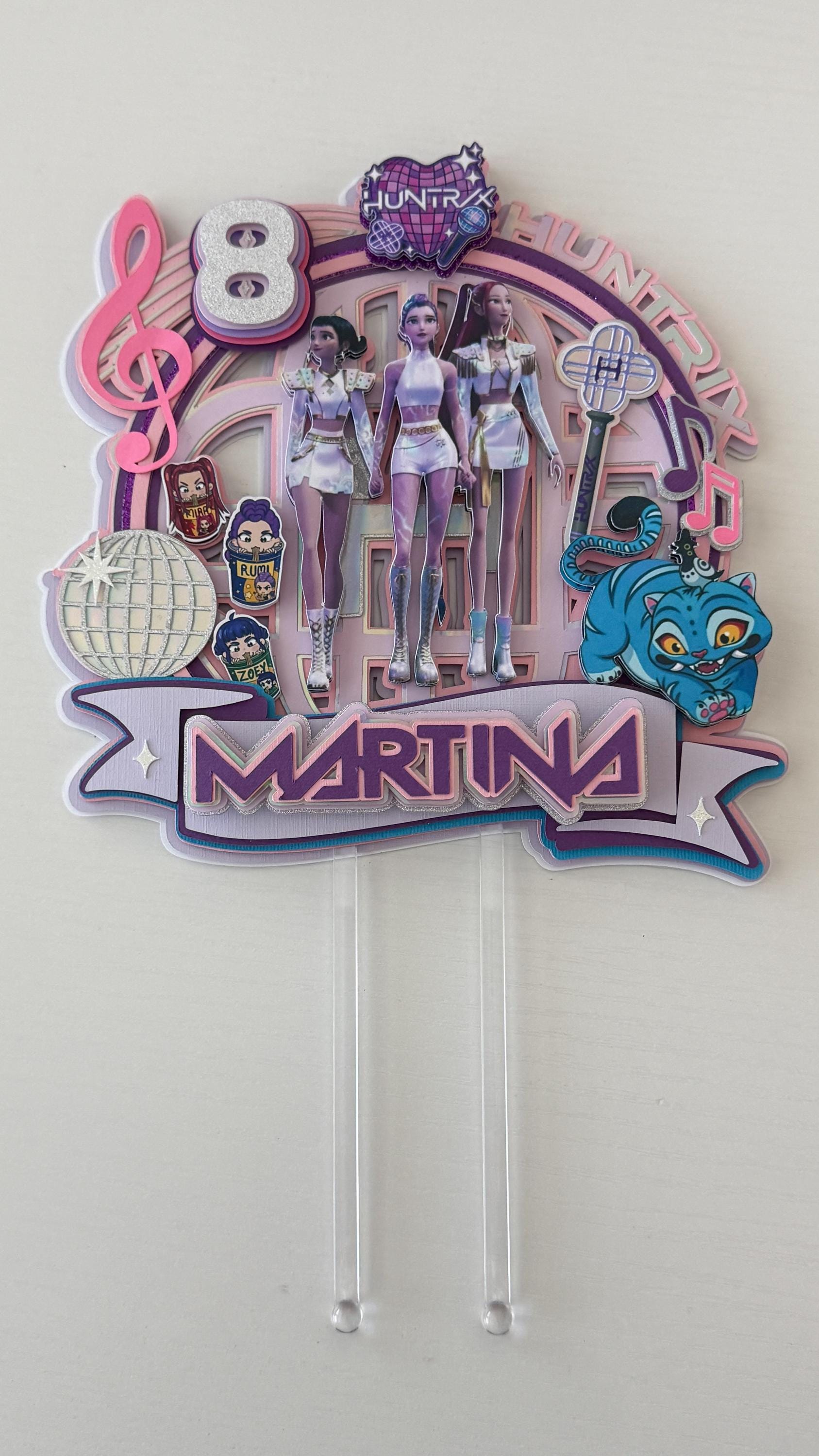 Kpop Demon Hunters Cake Topper, Huntrix Cake Topper, K-pop Birthday ...