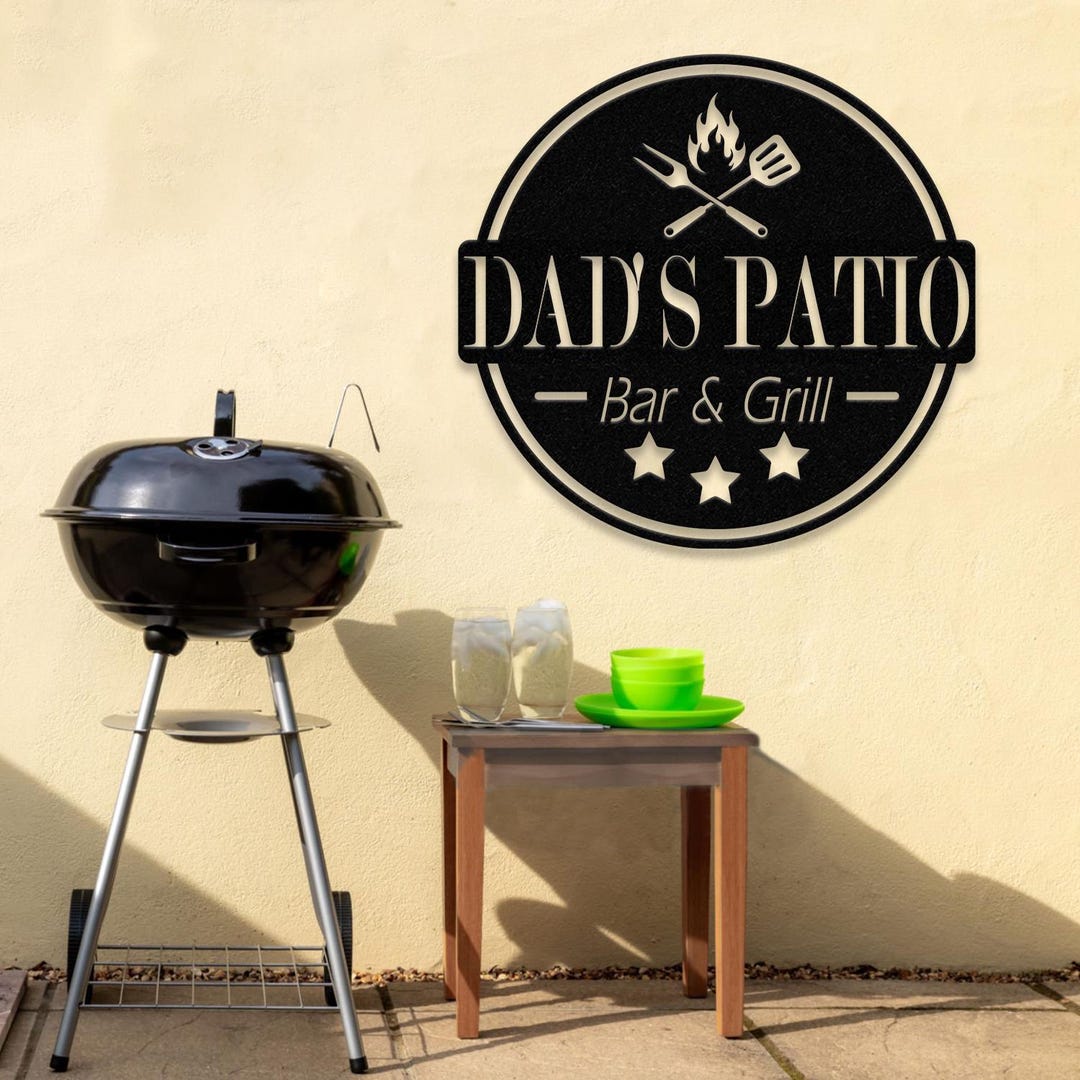 Personalized Metal BBQ Sign Led Light, Metal Barbecue Sign, Metal Bar ...