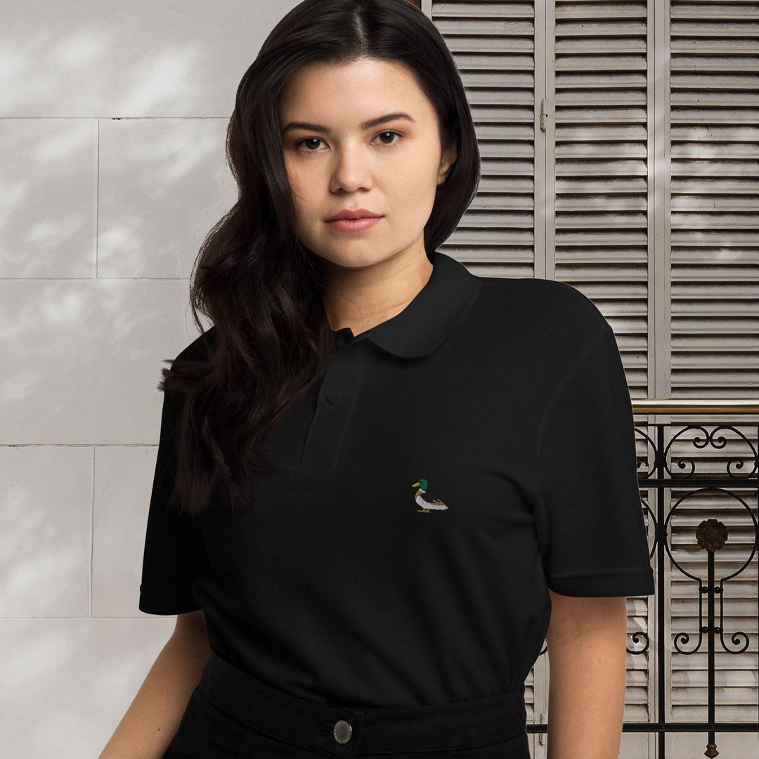 Mallard Duck Polo Shirt, Embroidered Duck Shirt, Duck Polo Shirt ...