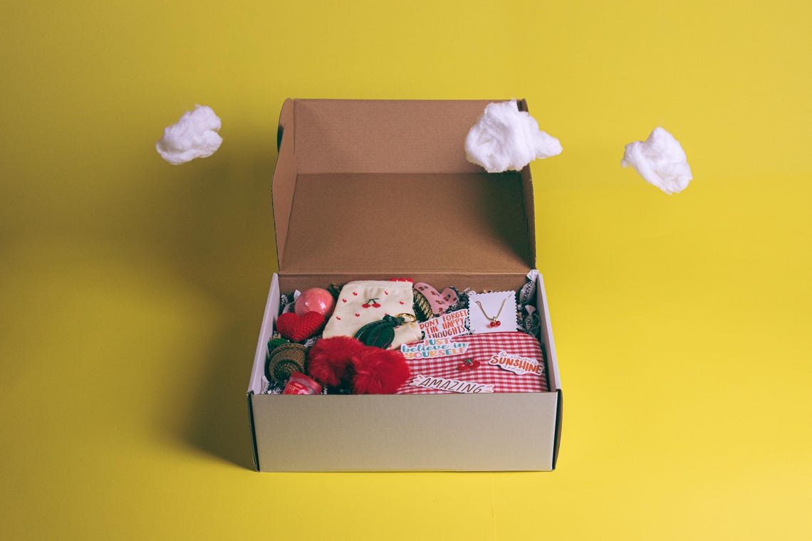The “bright and Cherry” Sunshine Box , Care Package, Friend Gift ...
