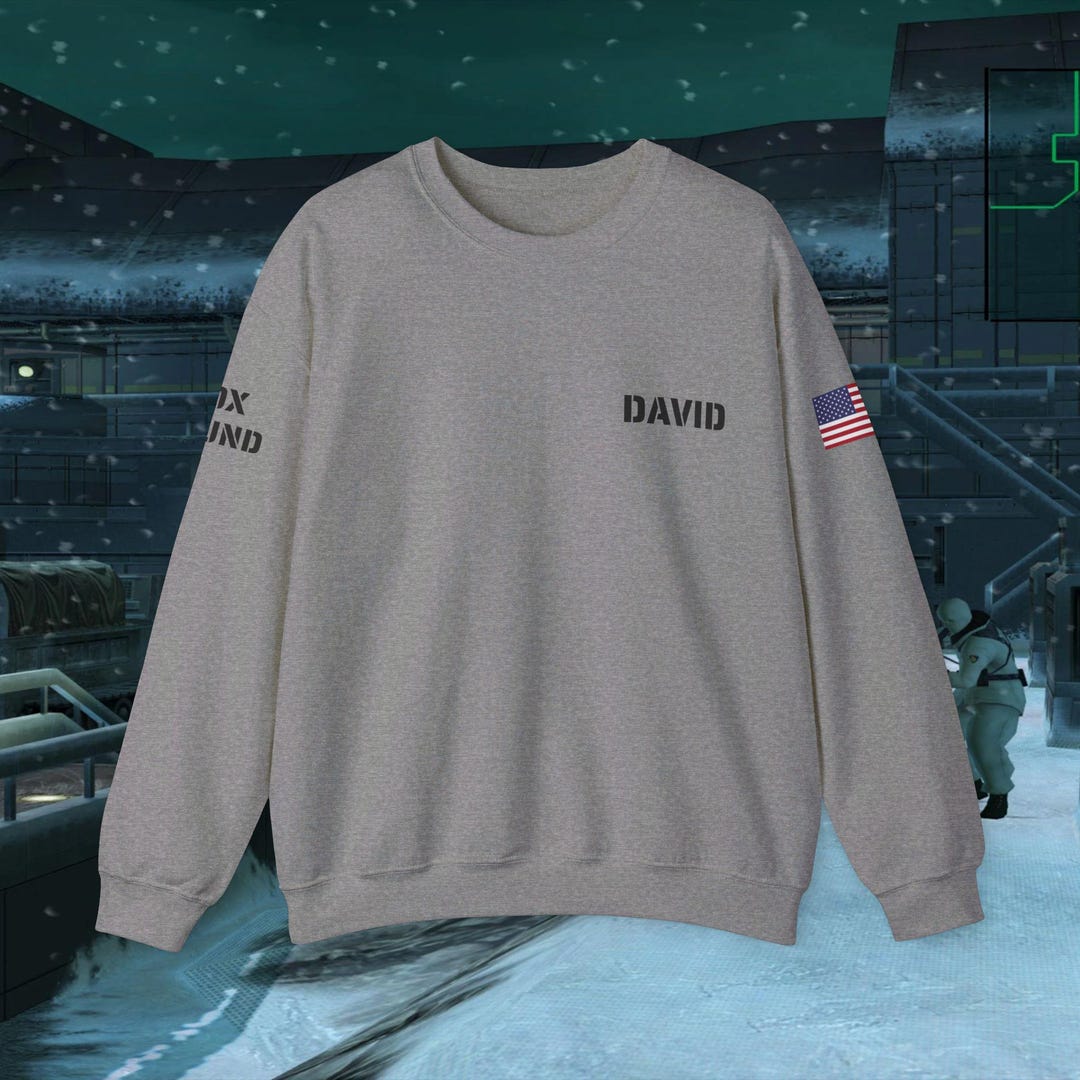 Solid Snake david Vers. Inspired PT Warmup Crewneck Sweatshirt - Etsy