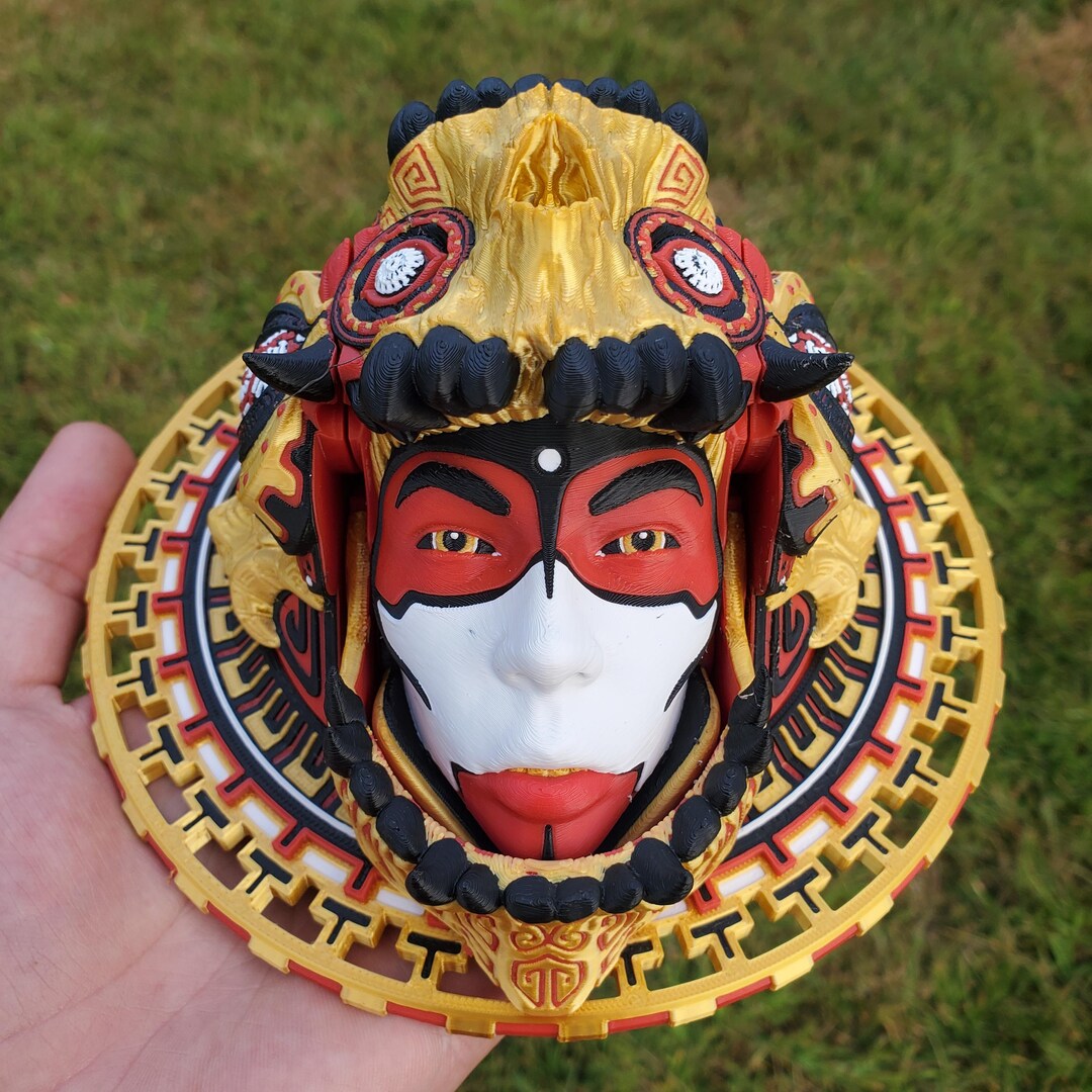 3D Printed Multi Color Inti the Sun God Wall Art - Etsy