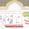5 Pillars of Islam Coloring Pages | Islamic Kids Activity Printable ...