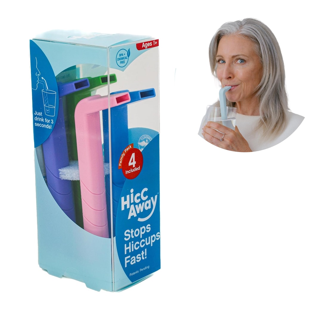 HICCAWAY Hiccup Straw Stops Hiccups Naturally & Fast as Seen on Shark ...