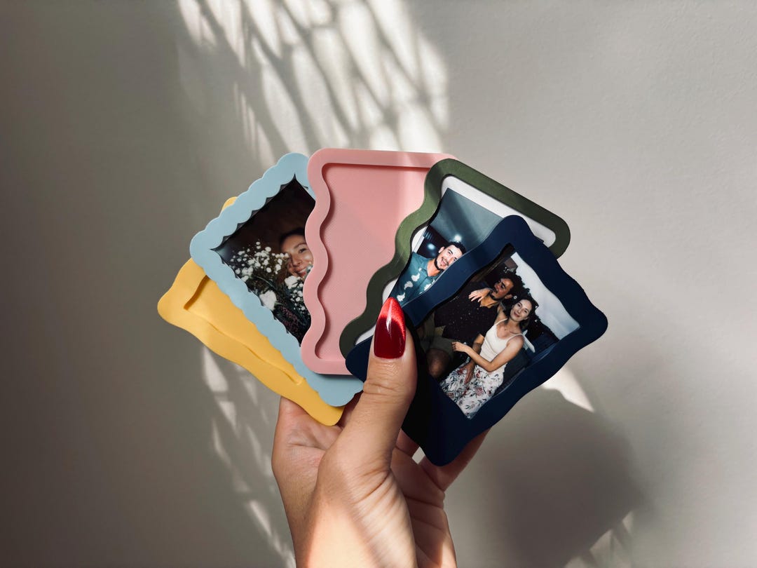 Wavy Magnetic Instax Mini Photo Frame: Funky Fridge Decor - Etsy