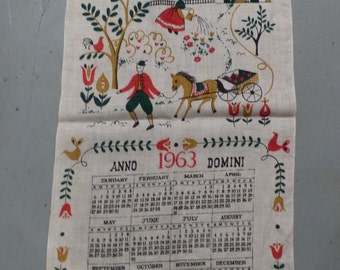 1963 calendar | Etsy