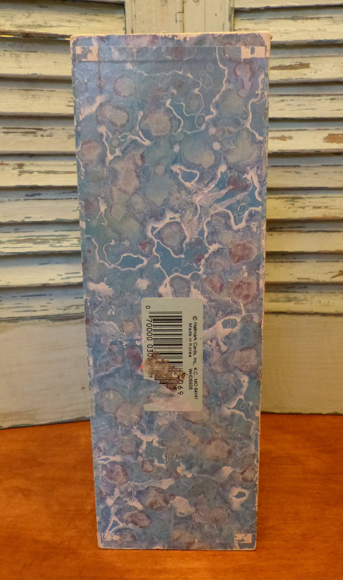 Vintage Paper Sorter Desk Organizer Blue Marbled Paper | Etsy