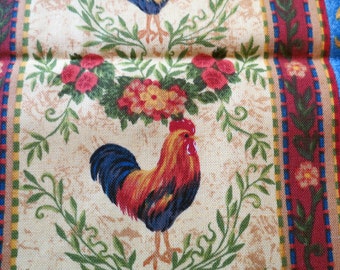 Rooster Fabric - Etsy