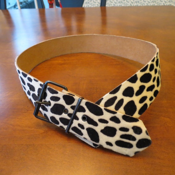 vintage cheetah belt faux - Gem