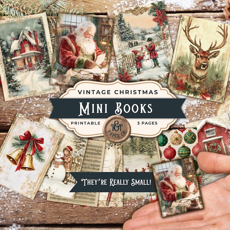 Christmas Mini Books - Etsy