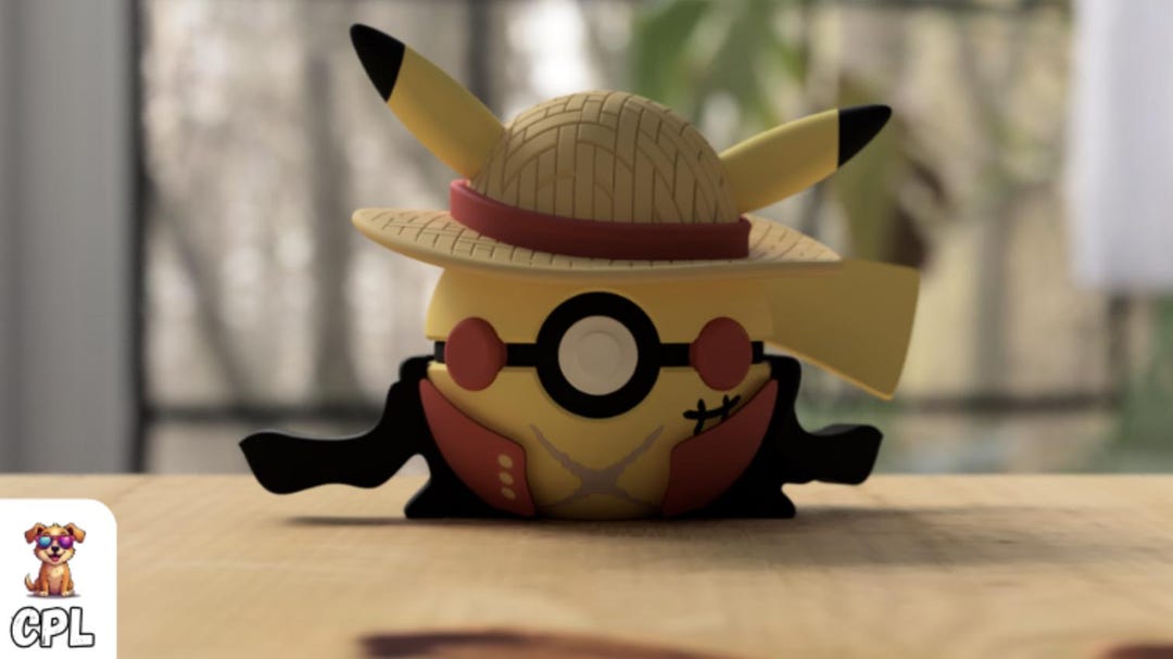 One Piece X Pokemon / Luffy X Pikachu Pokeball - Etsy