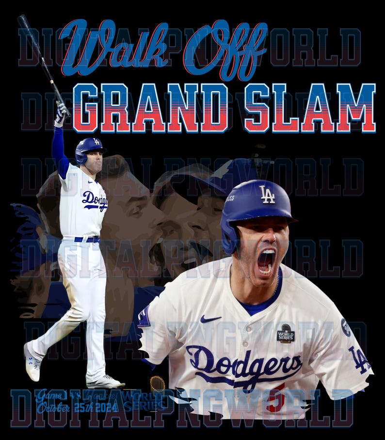 Freddie Dodgers Freeman Digital PNG - Etsy
