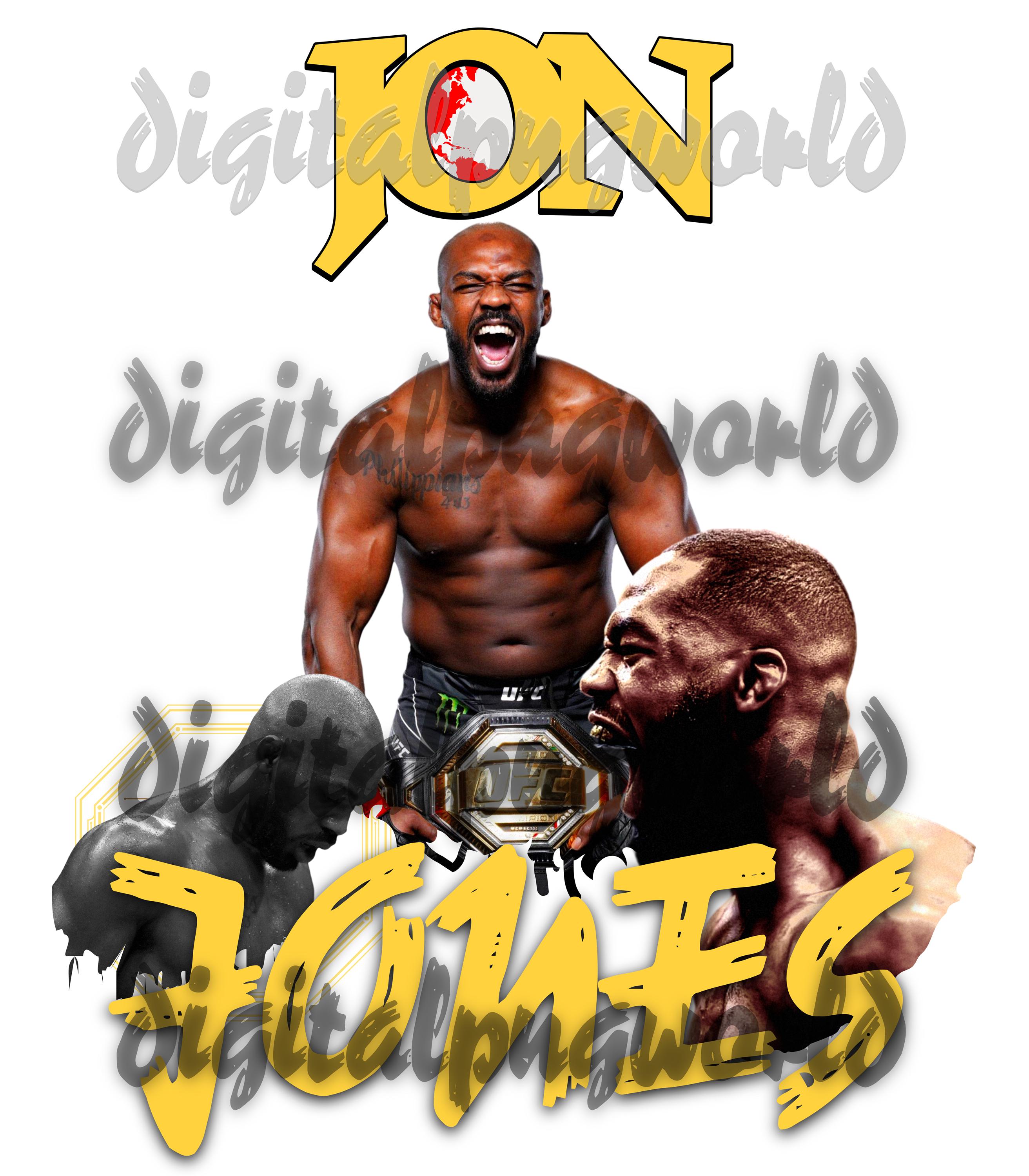 Jon Jones Fighter Champion Digital PNG - Etsy