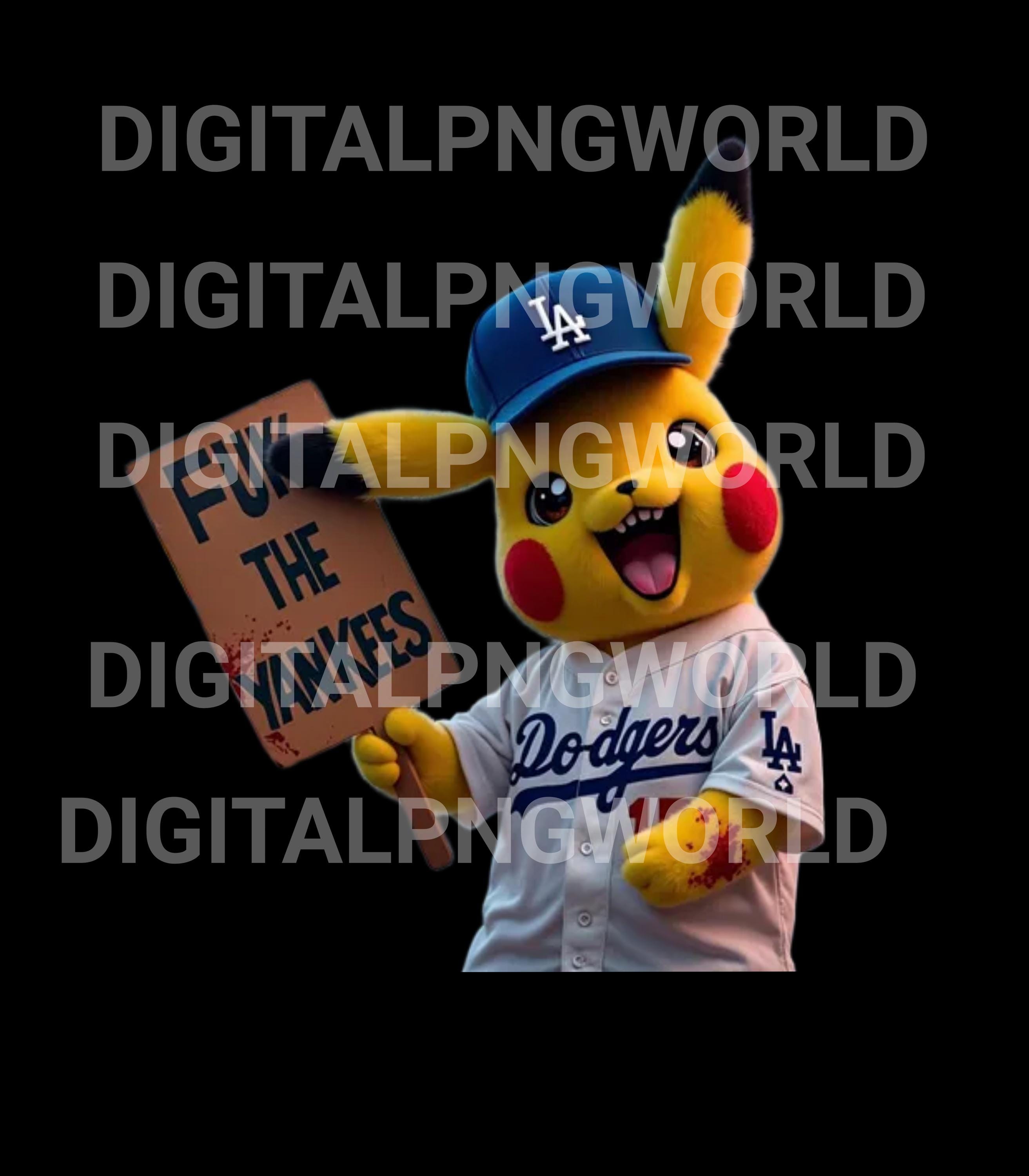 Ohtani Pikachu Dodgers Digital PNG - Etsy