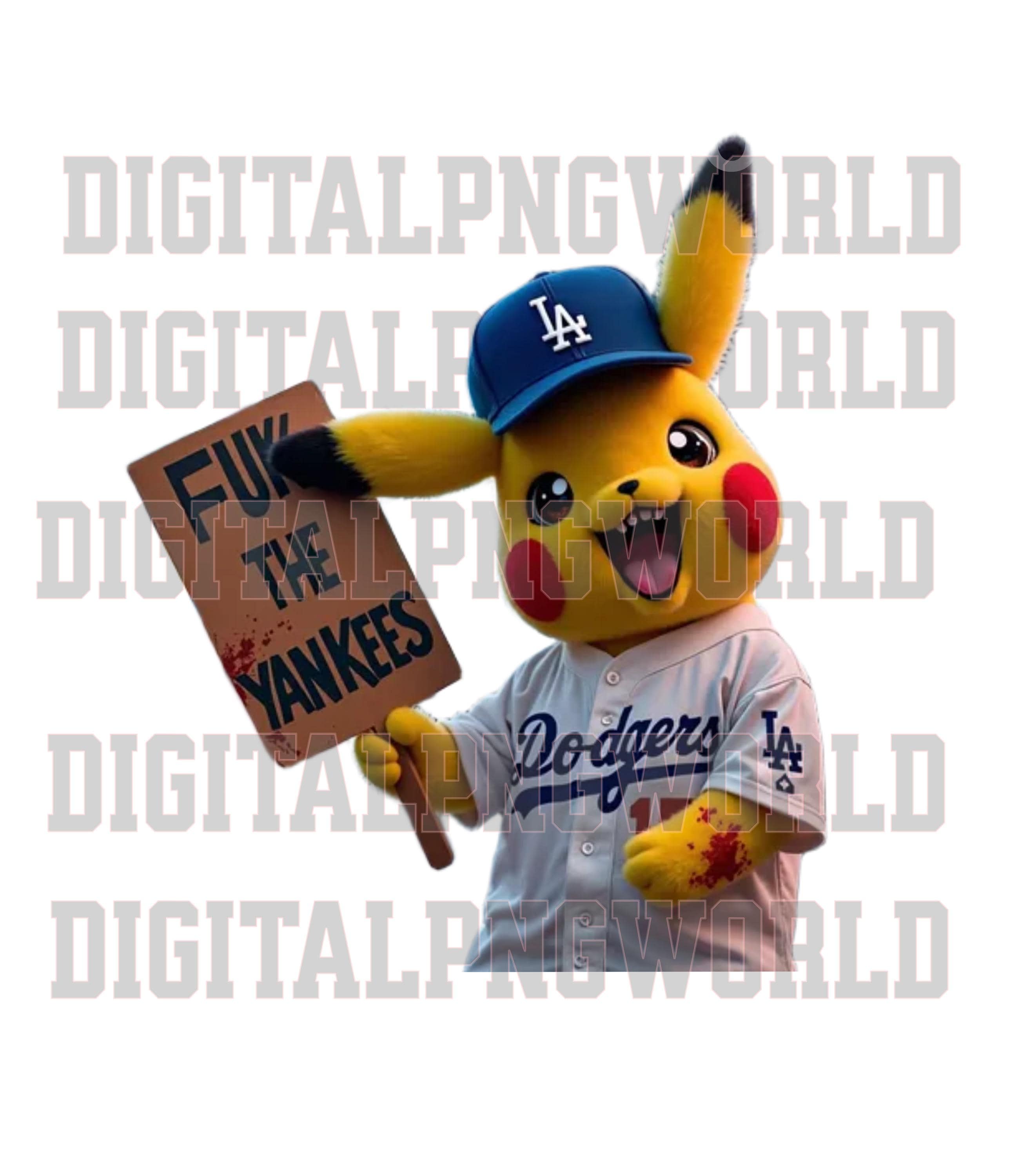Ohtani Pikachu Dodgers Digital PNG - Etsy
