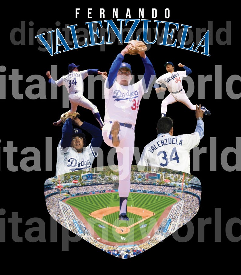 Fernandomania Forever Valenzuela PNG - Etsy