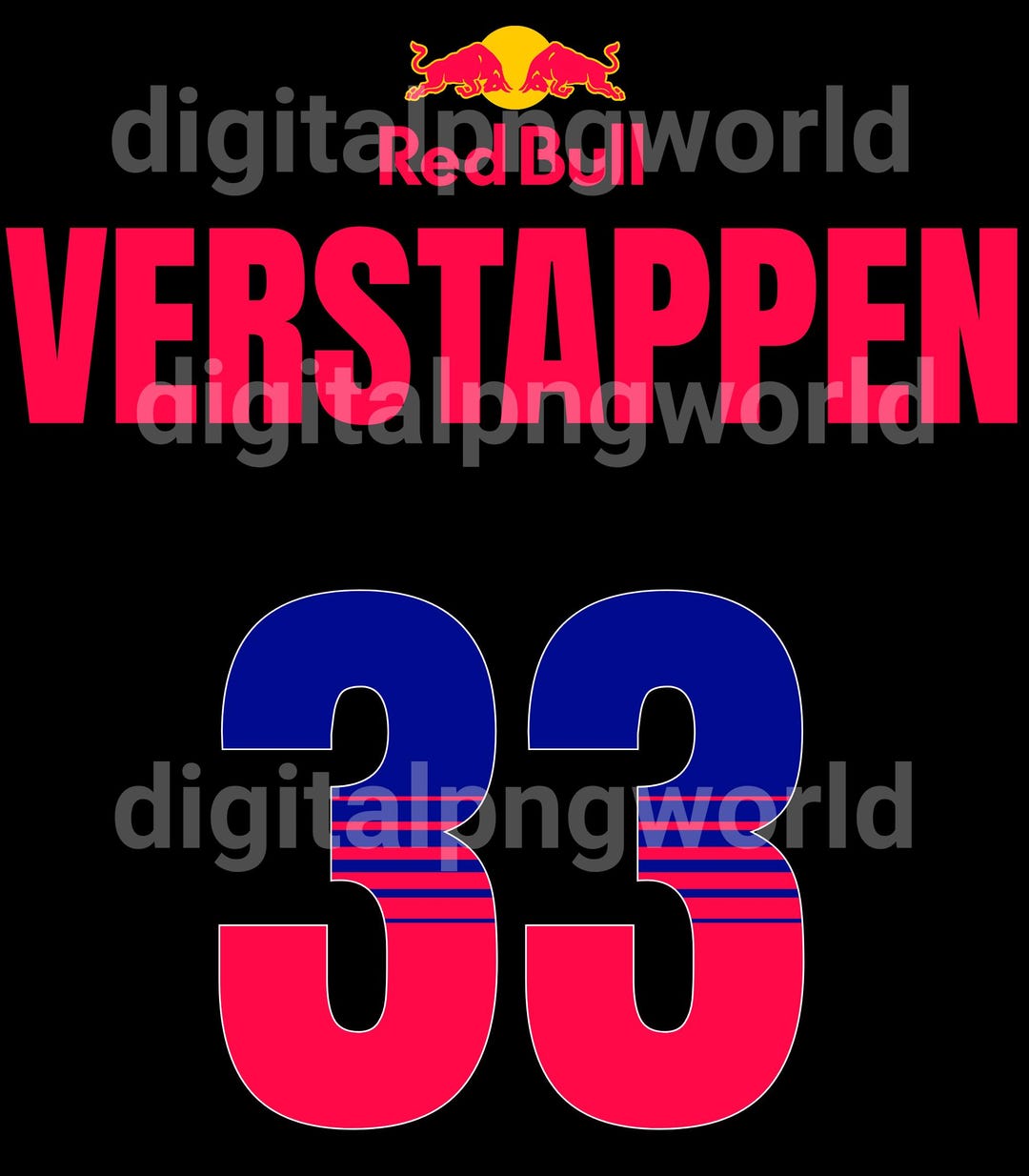 Max Verstappen #33 Digital PNG - Etsy
