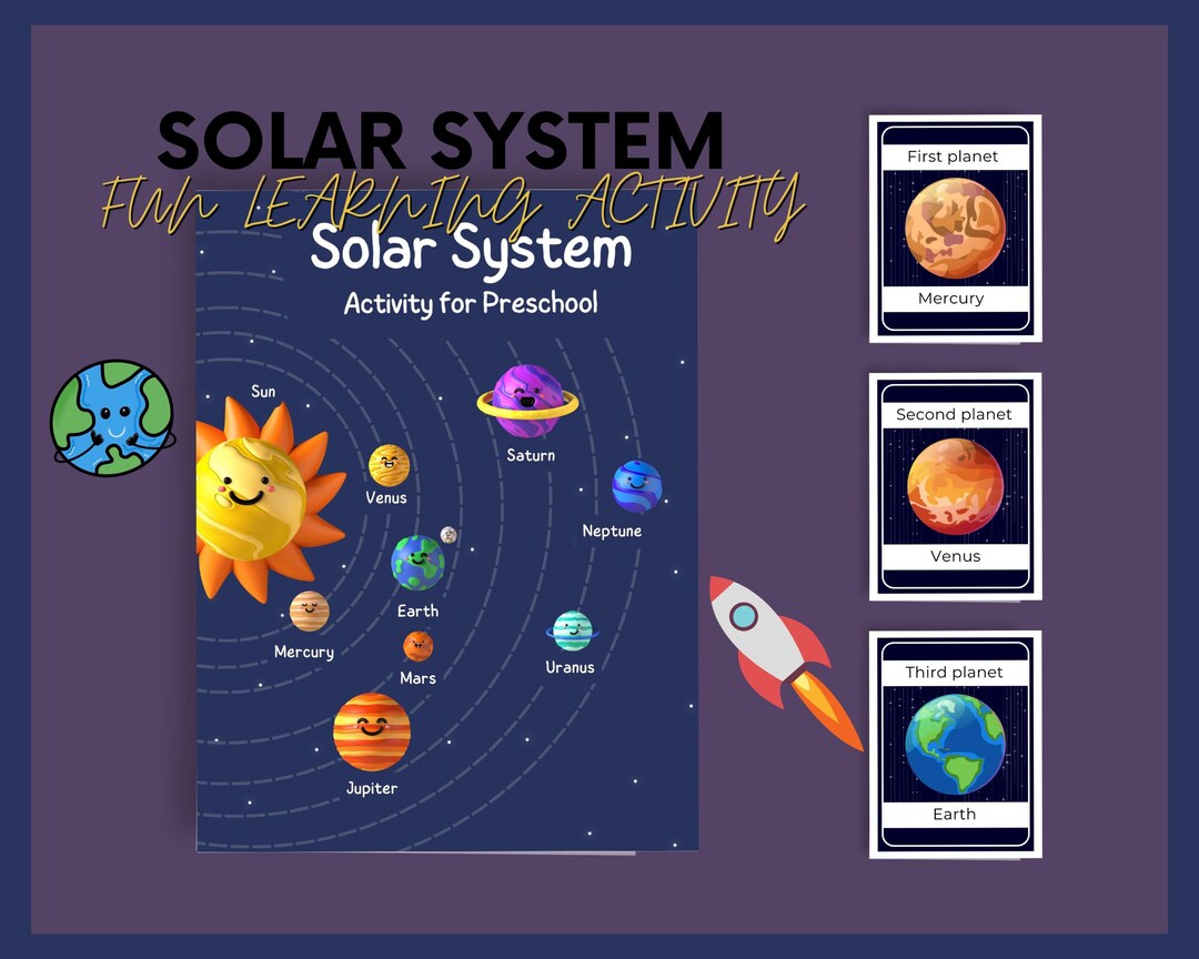 Solar System Activity Pack: Preschool Printable Games (digital Download ...