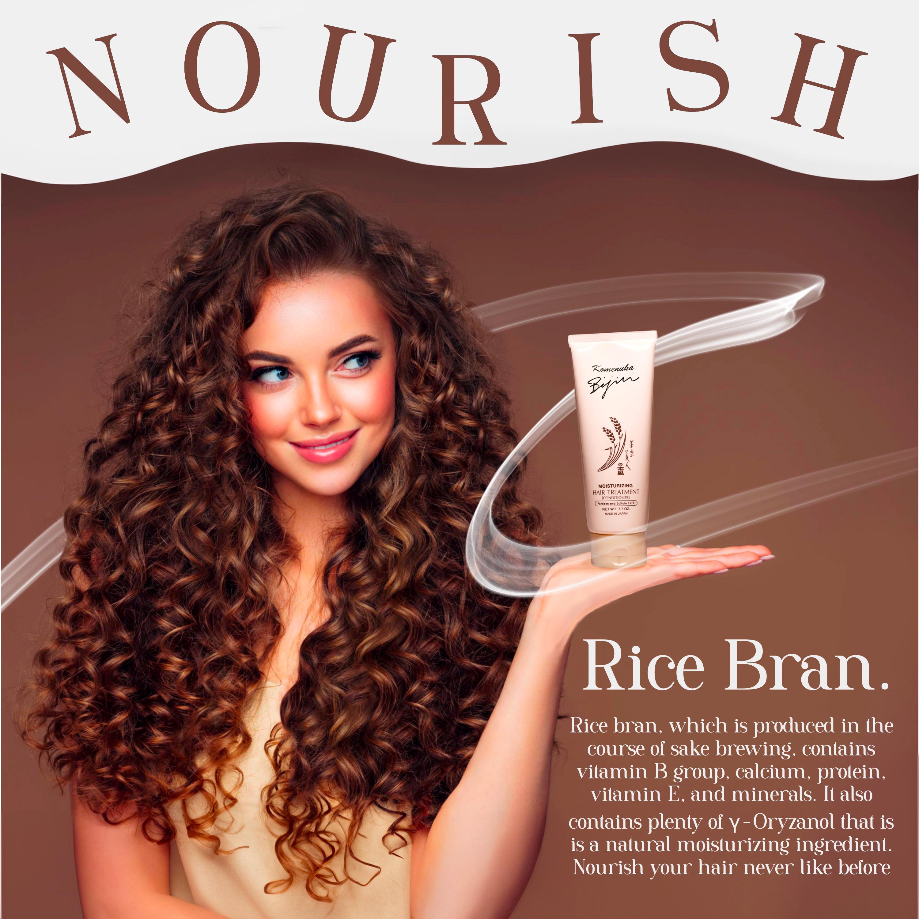 Rice Bran Shampoo and Conditioner Set: Japanese Moisturizing Hair Care ...