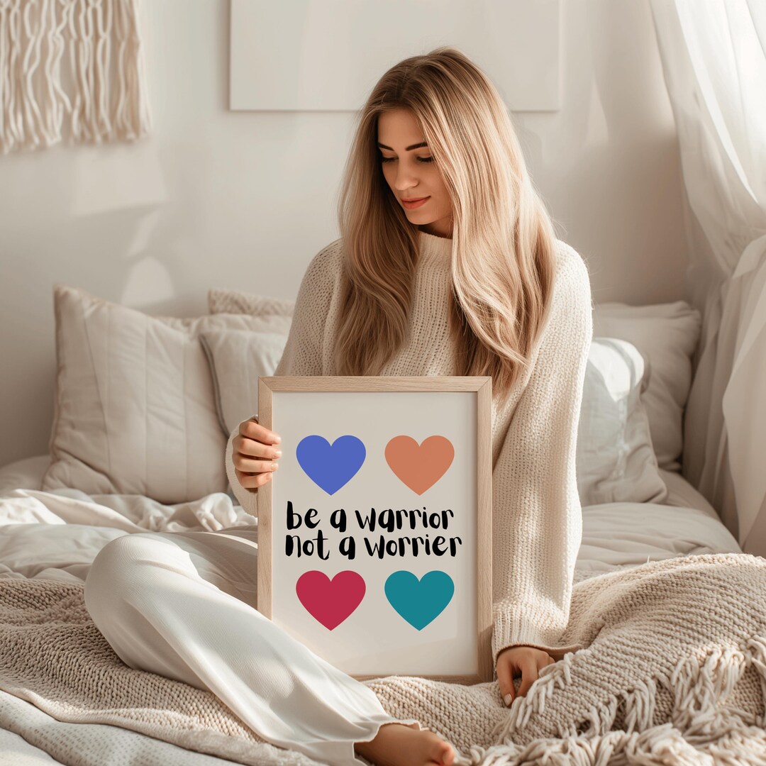 Warrior Poster, Success Mindset Poster, Words of Affirmation, Emotional ...