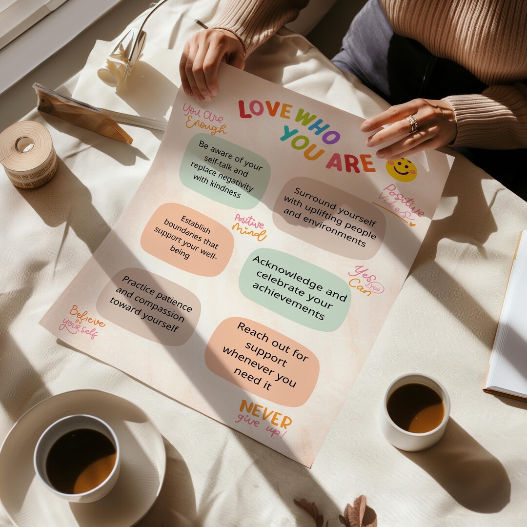 Love Yourself Poster, Self Love Poster, Self Love Art, Inspirational ...