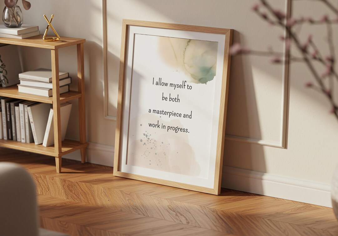 Affirmation Wall Art Print – Self-love, Mental Health Gift - Etsy