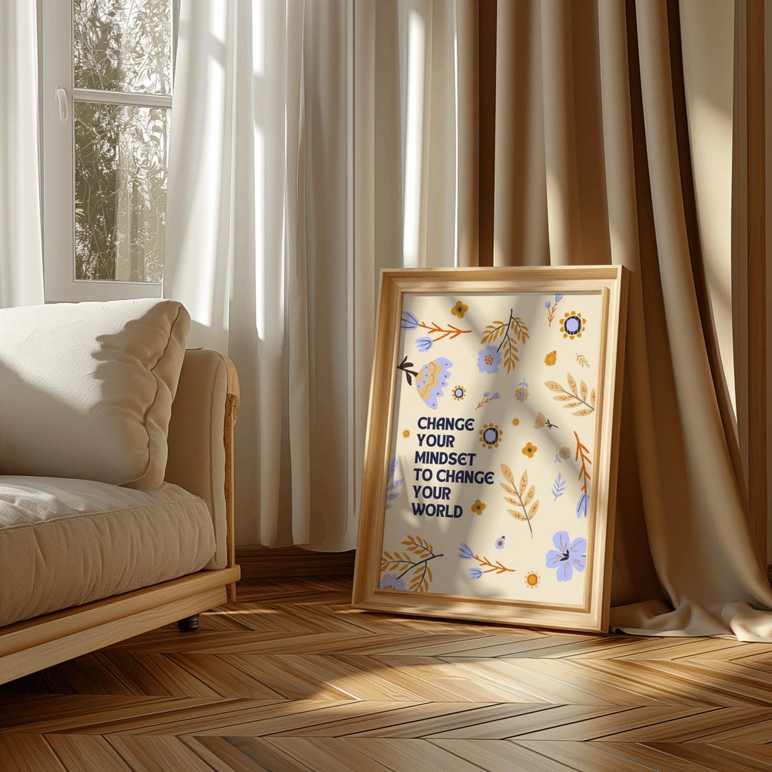 Change Your Mindset Poster, Success Mindset Poster, Psychology Poster ...