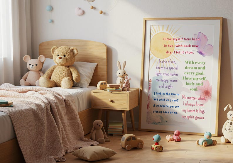 Positive Affirmation Poster for Kids – Self-esteem, Confidence ...
