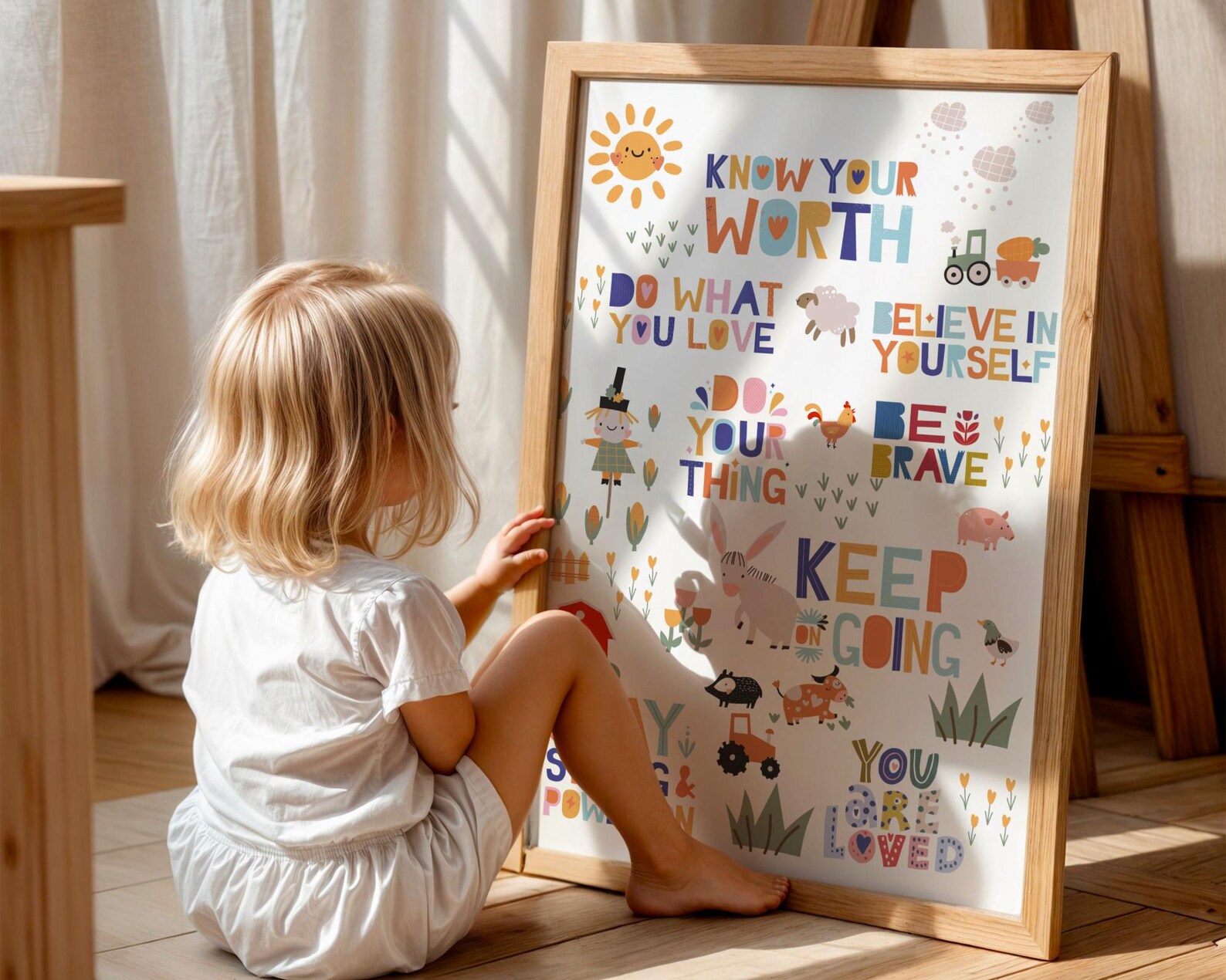 Farm-inspired Motivational Poster for Kids – Digital Download, Positive ...