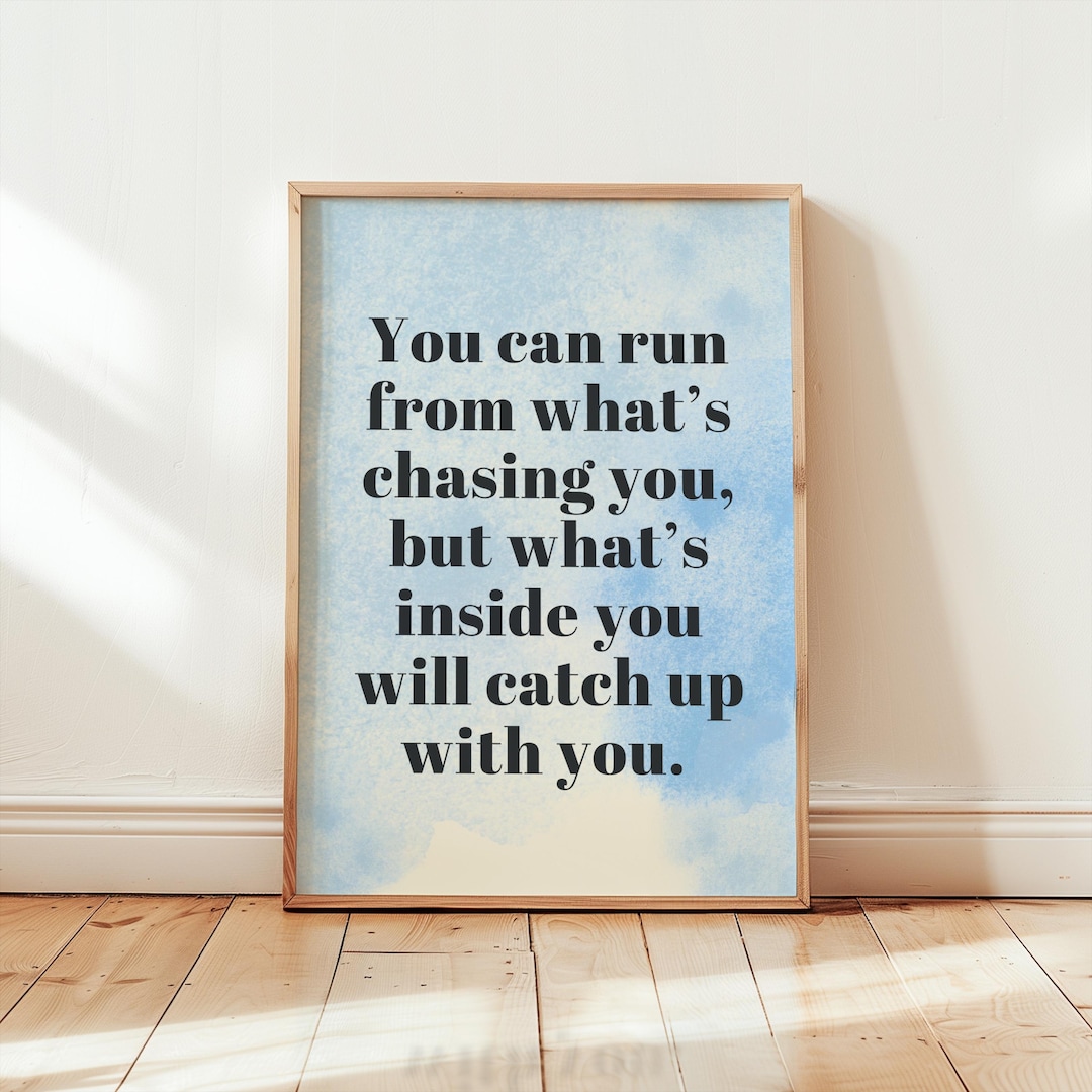 Deep Quote Poster, Reflective Art, Mindset Posters, Therapy Office ...