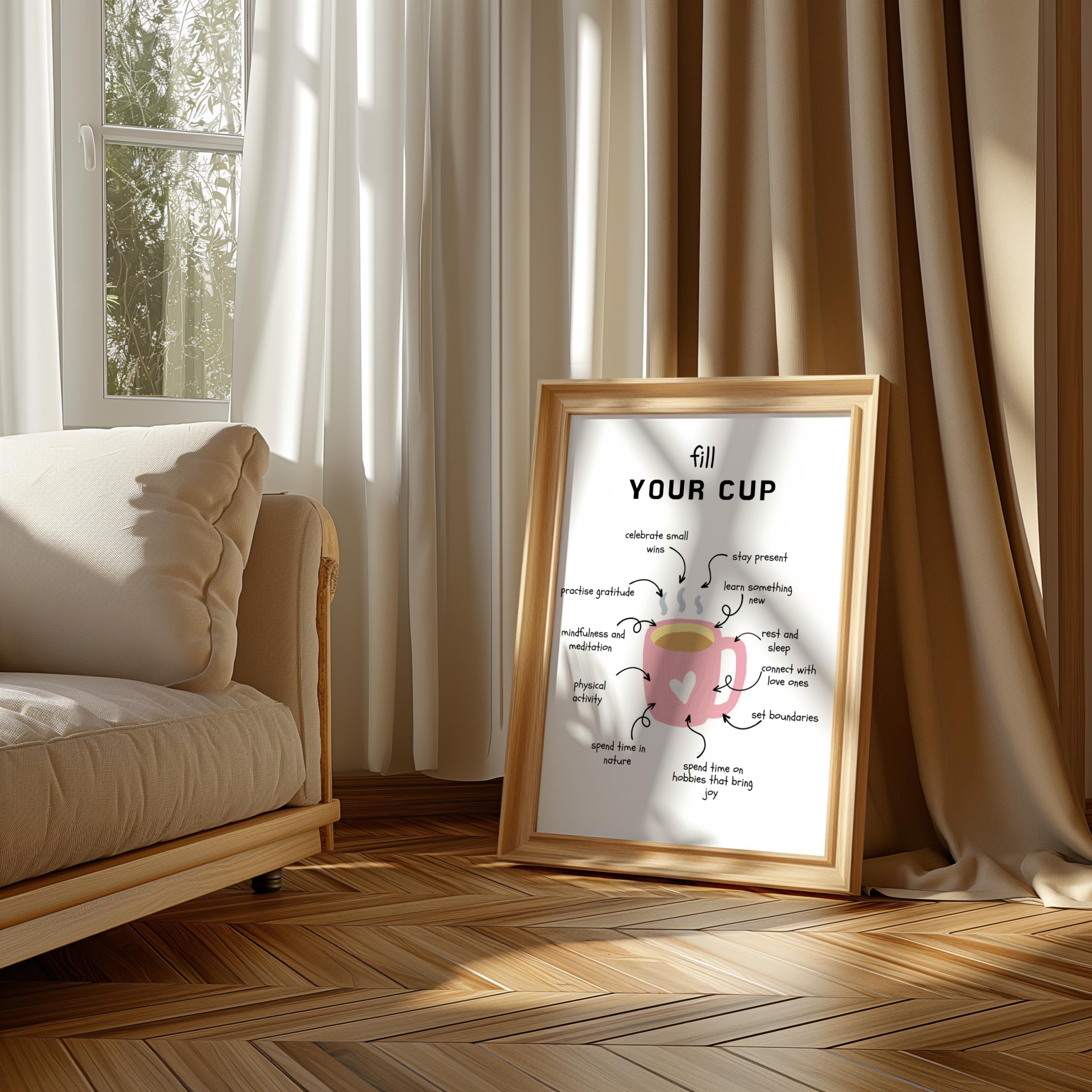 Self Care Poster, Mental Health Tips, Wellness Decor - Etsy