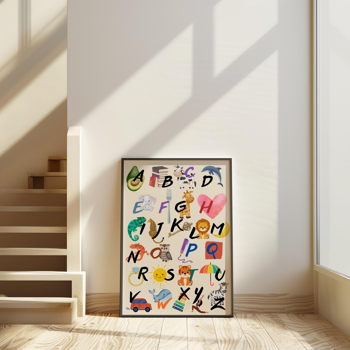 ABC Poster for Kids, Cute Animal ABC, Learning Posters, Preschool ...