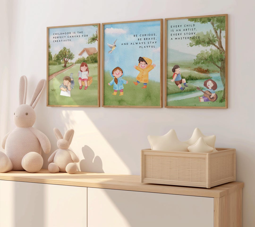 Children's Room Art, Inspirational Posters, Playful Kids Wall Art ...