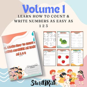 Printable Number Worksheet for Kids, Preschool Counting Practice ...