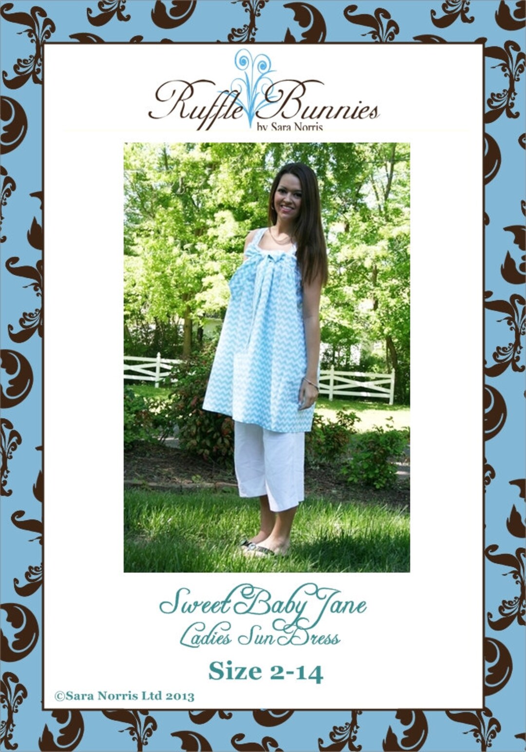 Sweet Baby Jane Sun Dress Epattern Size 2-14 Ladies Sewing Pattern - Etsy