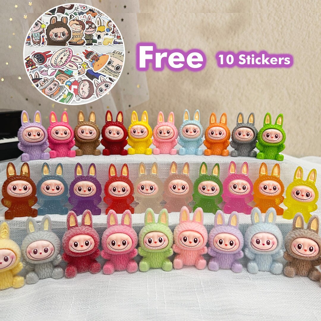 Mini Labubu,free 10 Labubu Stickers,labubu Figurines,lafufu Decor ...