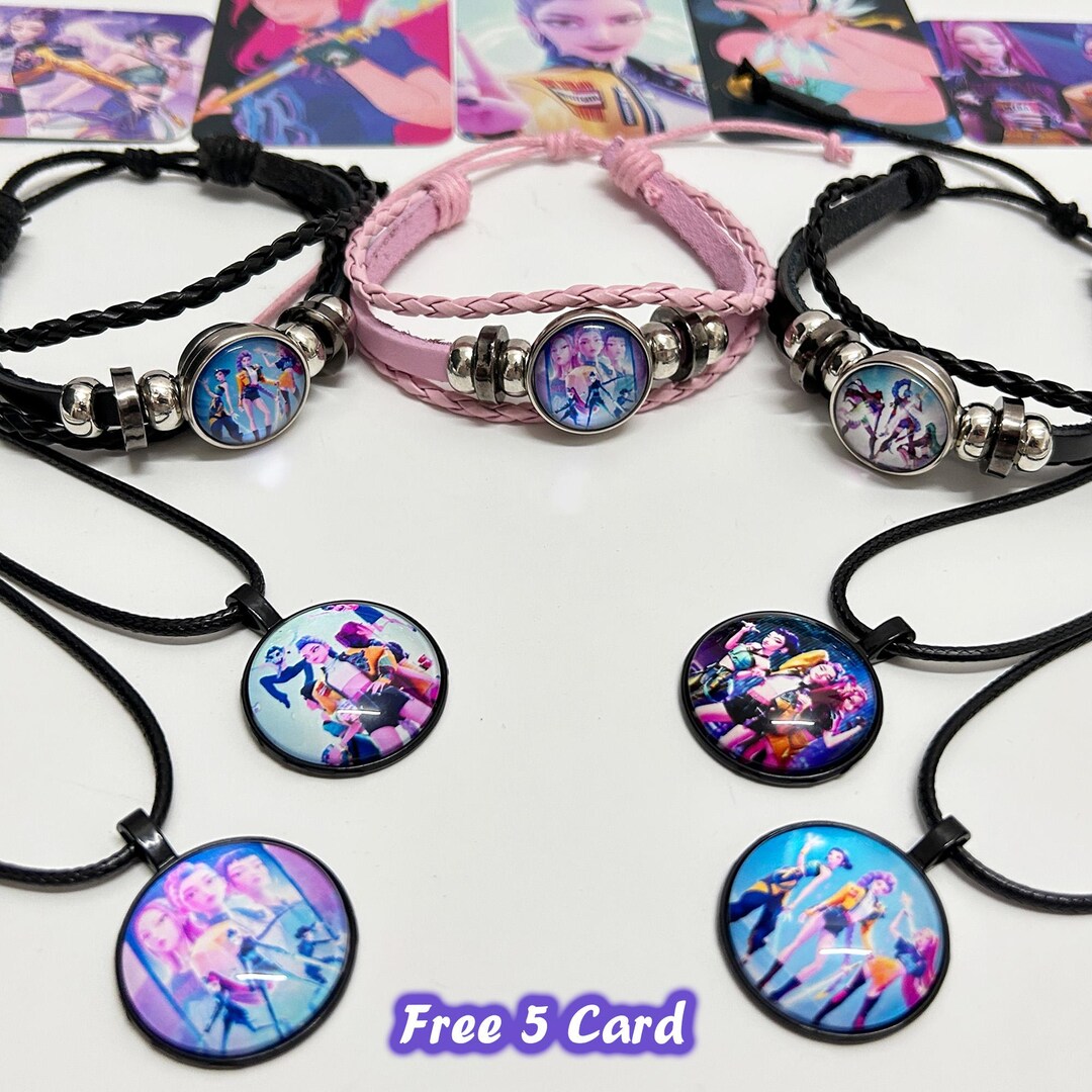 Kpop Demon Hunters Bracelet & Necklace,rumi,mira,zoey,huntrix Bracelet ...