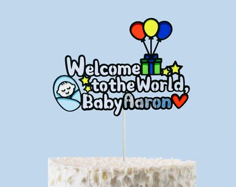 Baby Cake Topper, Baby Shower, Cake Topper for Baby, Baby Coming Soon ...