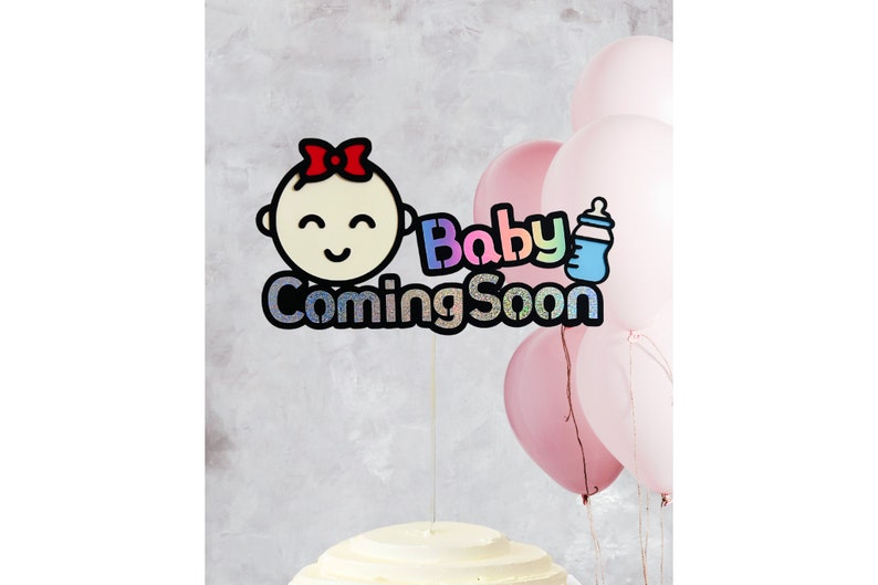 Baby Cake Topper, Baby Shower, Cake Topper for Baby, Baby Coming Soon ...