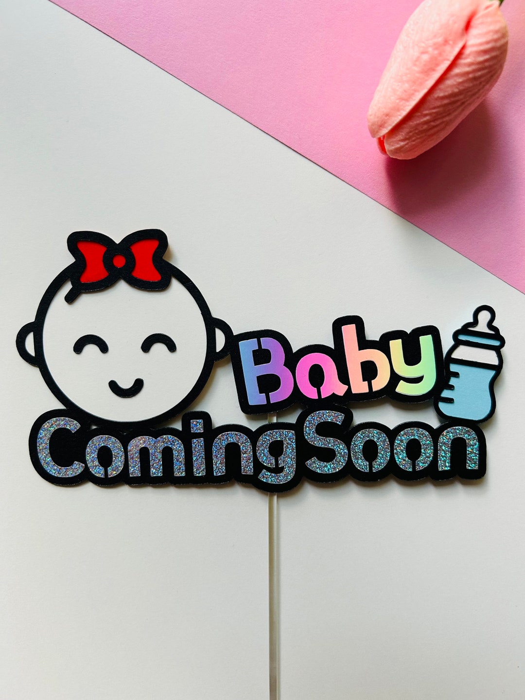 Baby Cake Topper, Baby Shower, Cake Topper for Baby, Baby Coming Soon ...