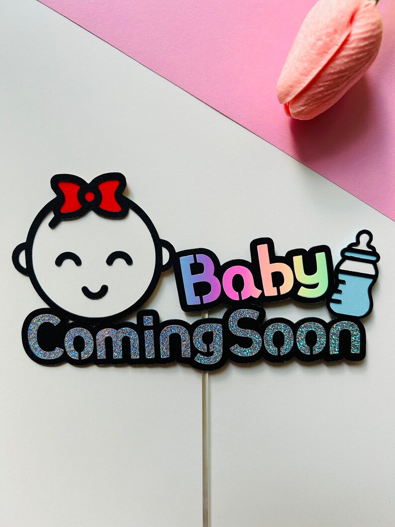 Baby Cake Topper, Baby Shower, Cake Topper for Baby, Baby Coming Soon ...