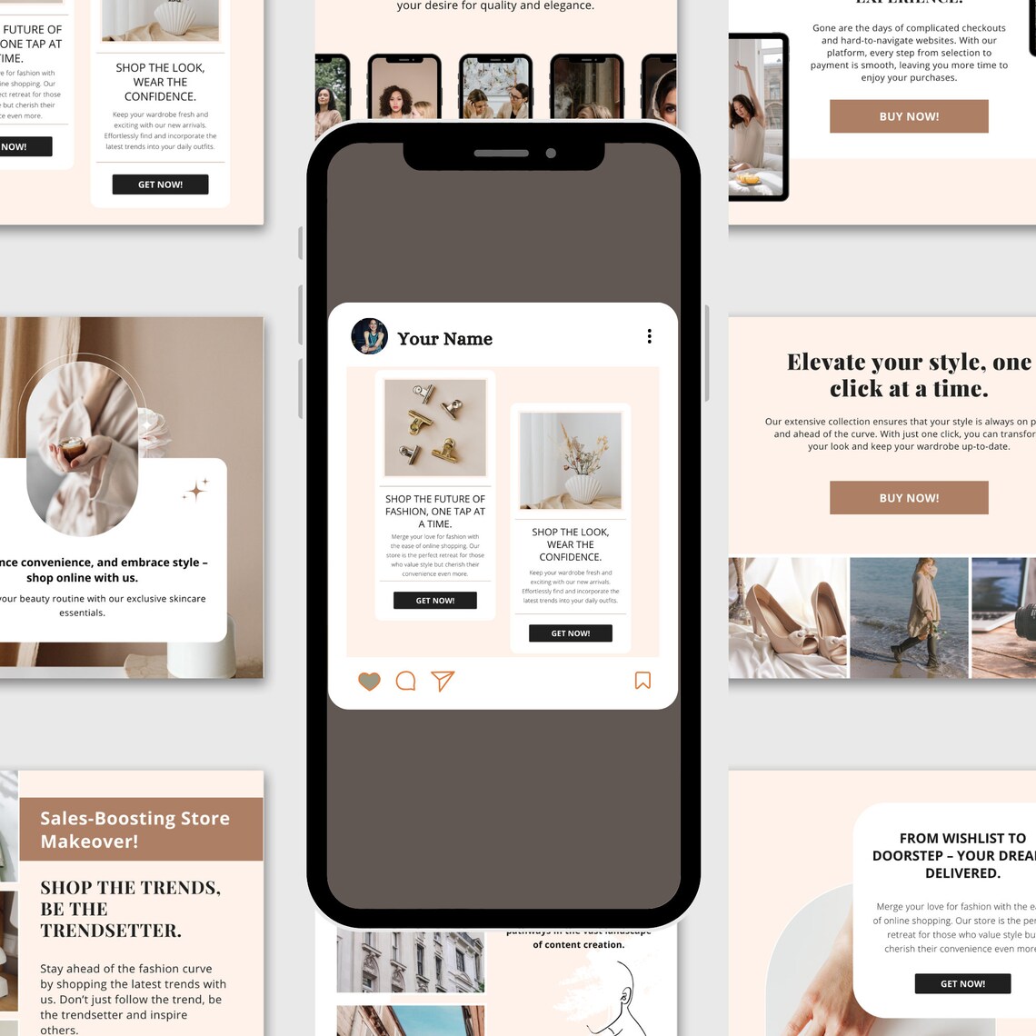 E-commerce Instagram Post Template Editable & Professional Social Media ...