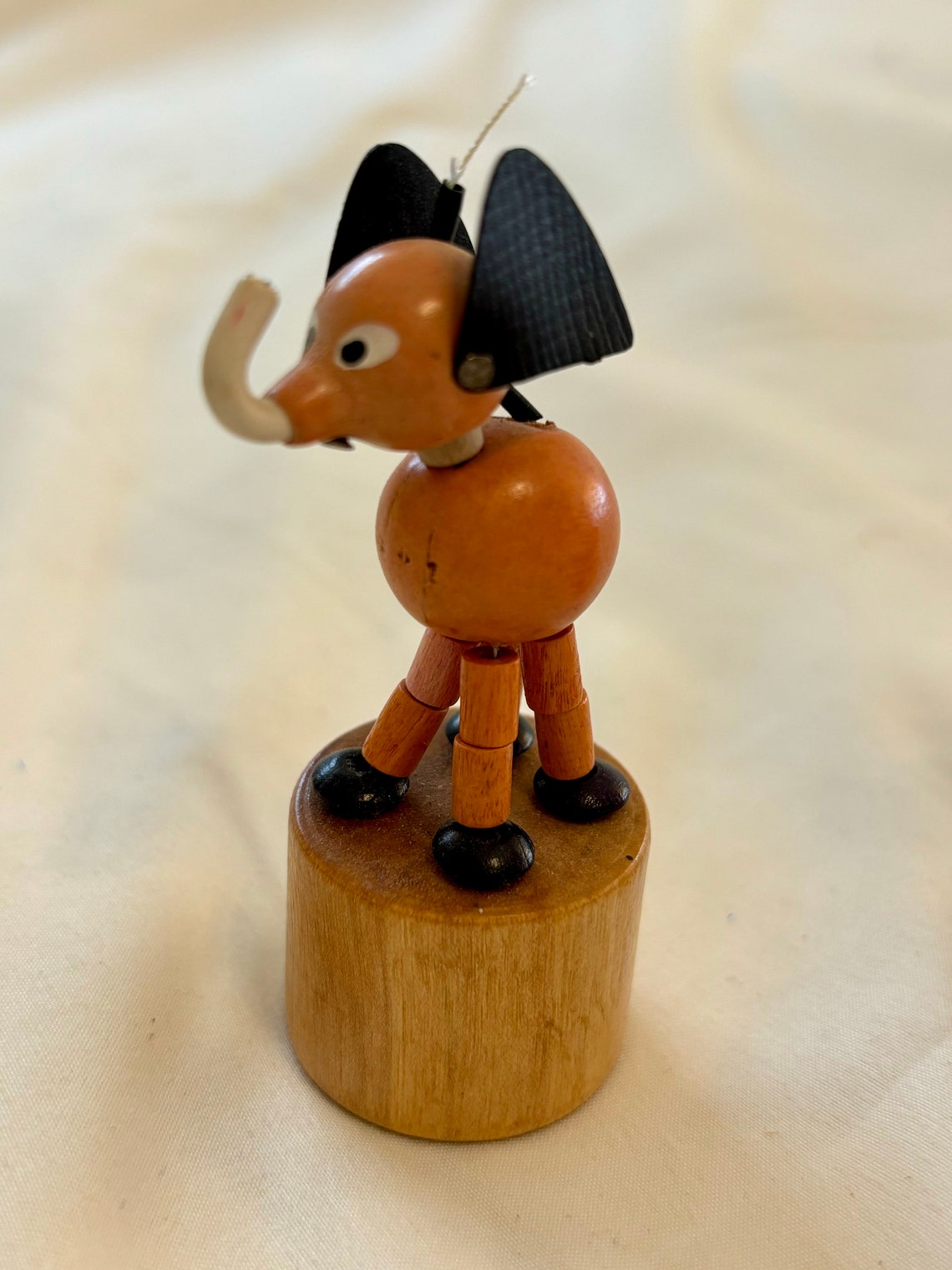 Set of 3 Vintage Italian Push Button Collapsible Wooden Toys - Etsy