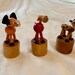 Set of 3 Vintage Italian Push Button Collapsible Wooden Toys - Etsy
