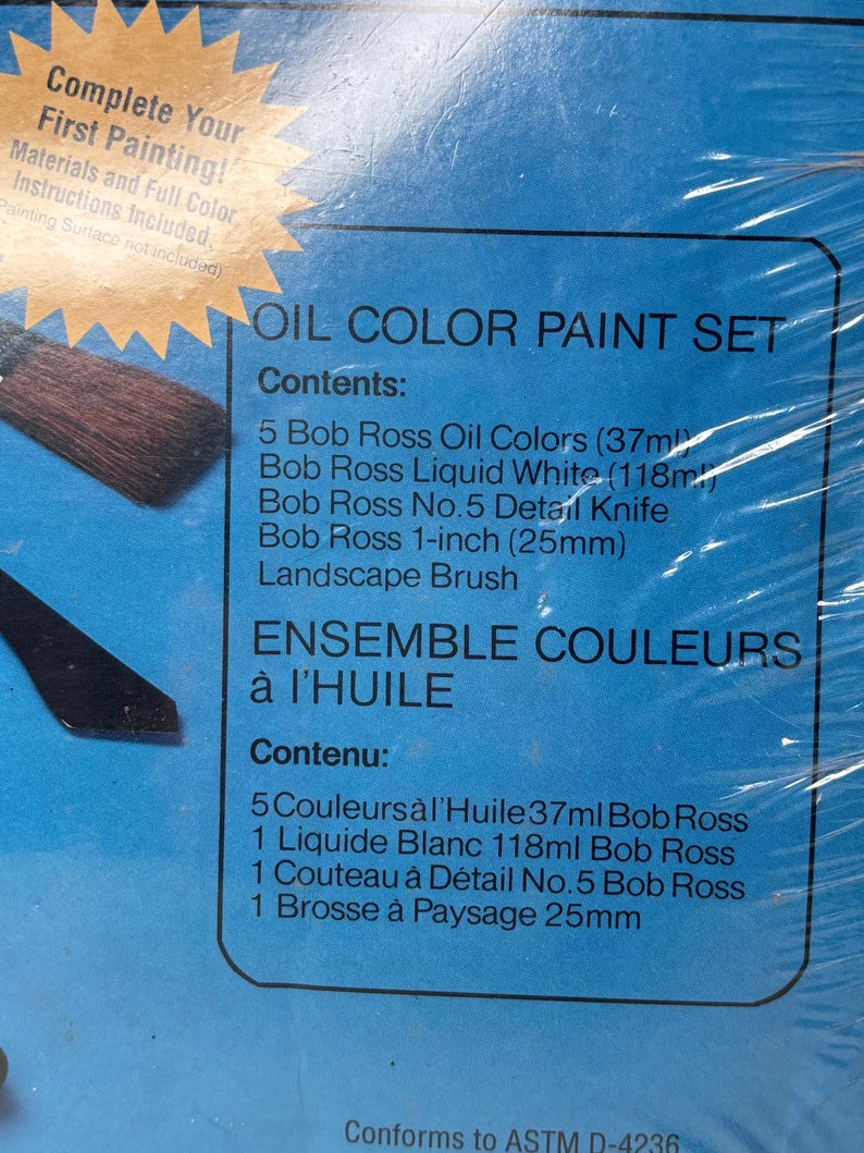 1990s Bob Ross Basic Paint Set New and Unopened - Etsy