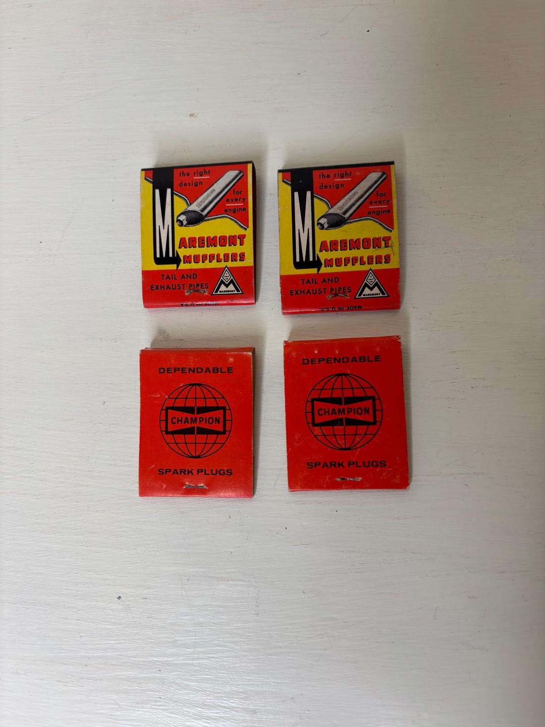 Vintage Front-strike Automotive Themed Matchbooks - Etsy