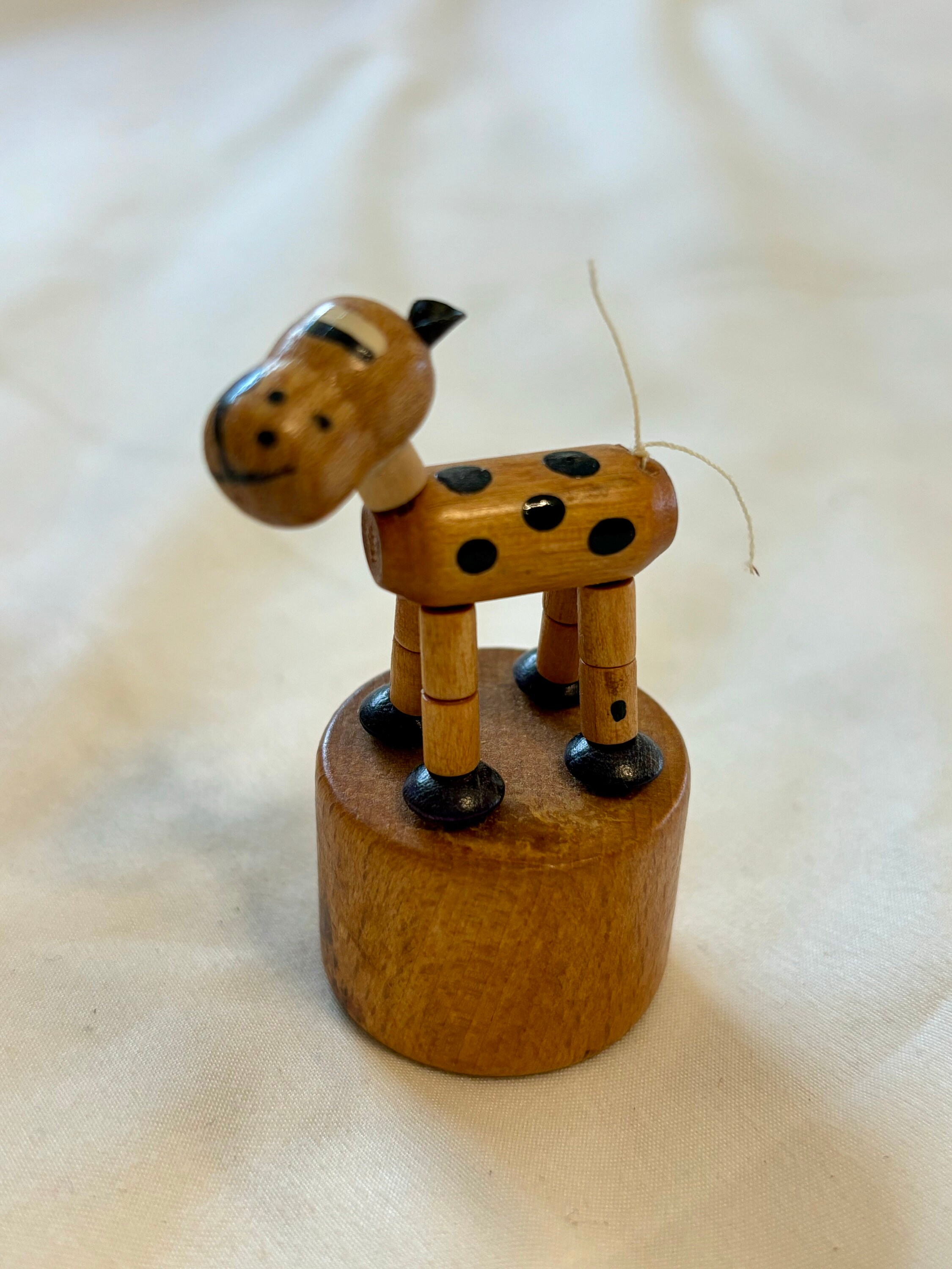 Set of 3 Vintage Italian Push Button Collapsible Wooden Toys - Etsy