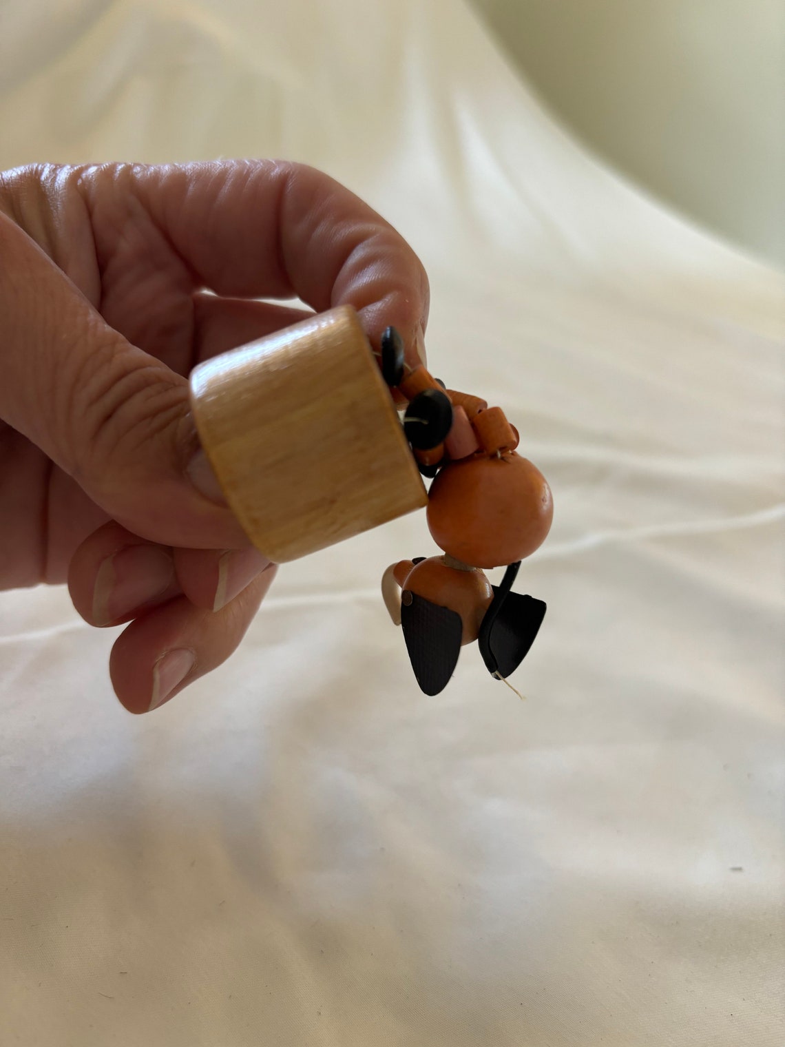 Set of 3 Vintage Italian Push Button Collapsible Wooden Toys - Etsy